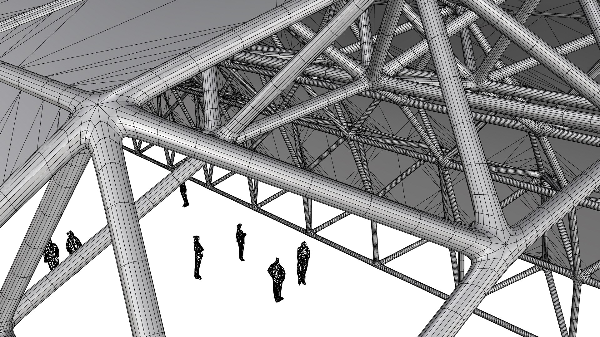 3D Arch Truss Pavilion - TurboSquid 2165263