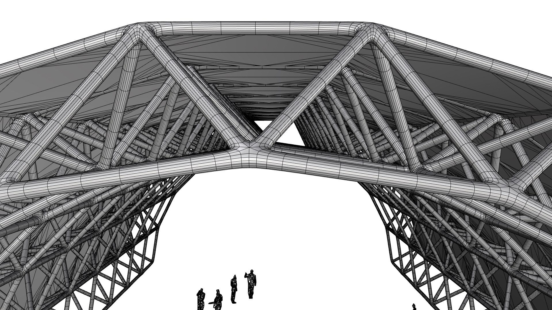 3D Arch Truss Pavilion - TurboSquid 2165263