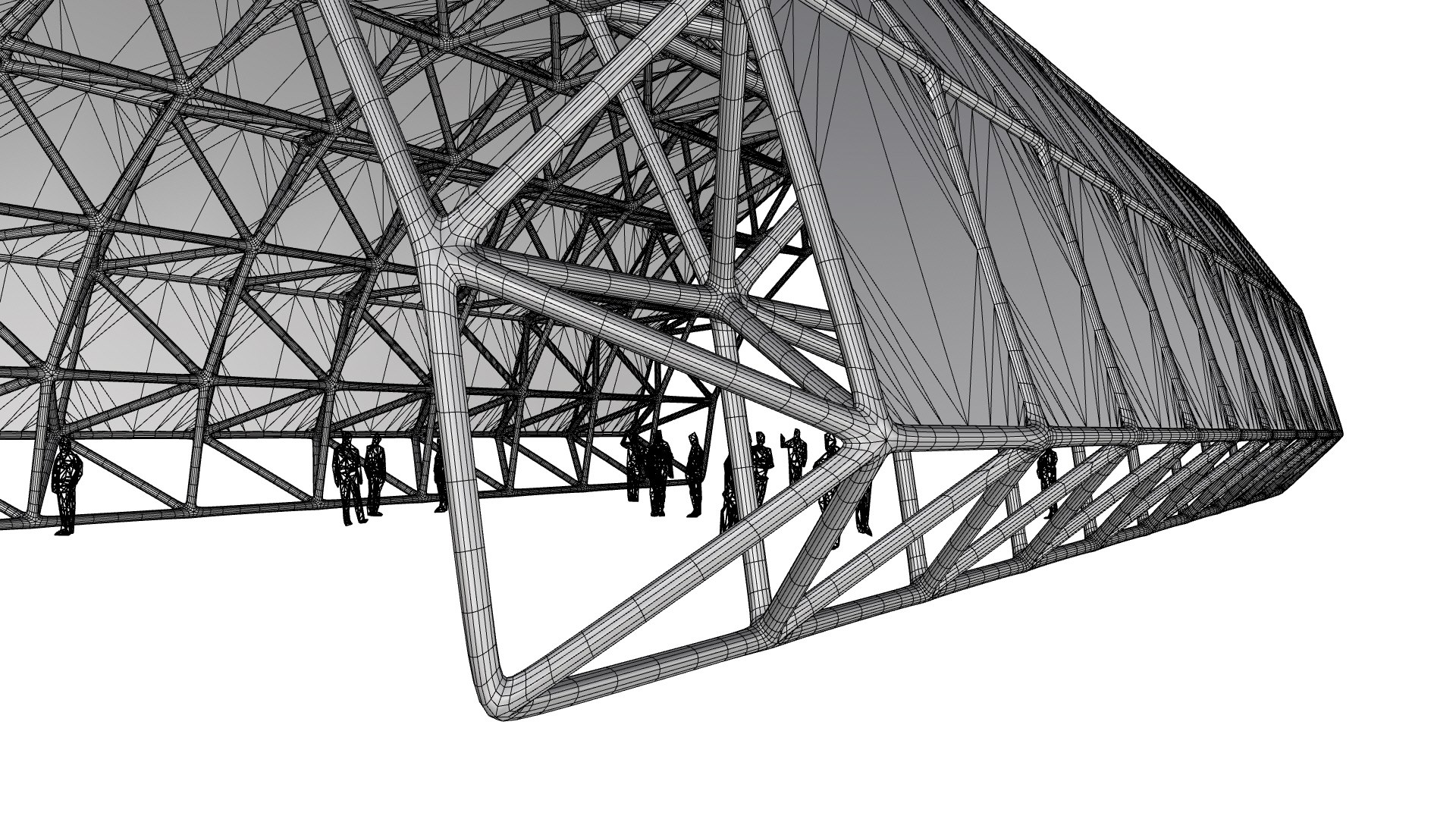 3D Arch Truss Pavilion - TurboSquid 2165263