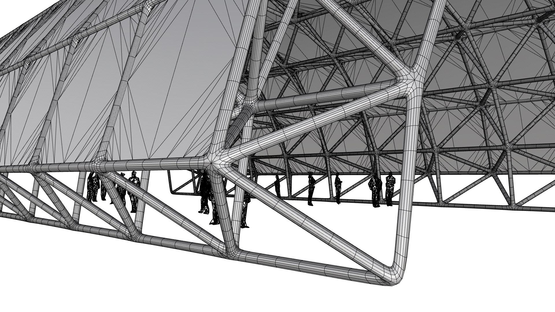 3D Arch Truss Pavilion - TurboSquid 2165263