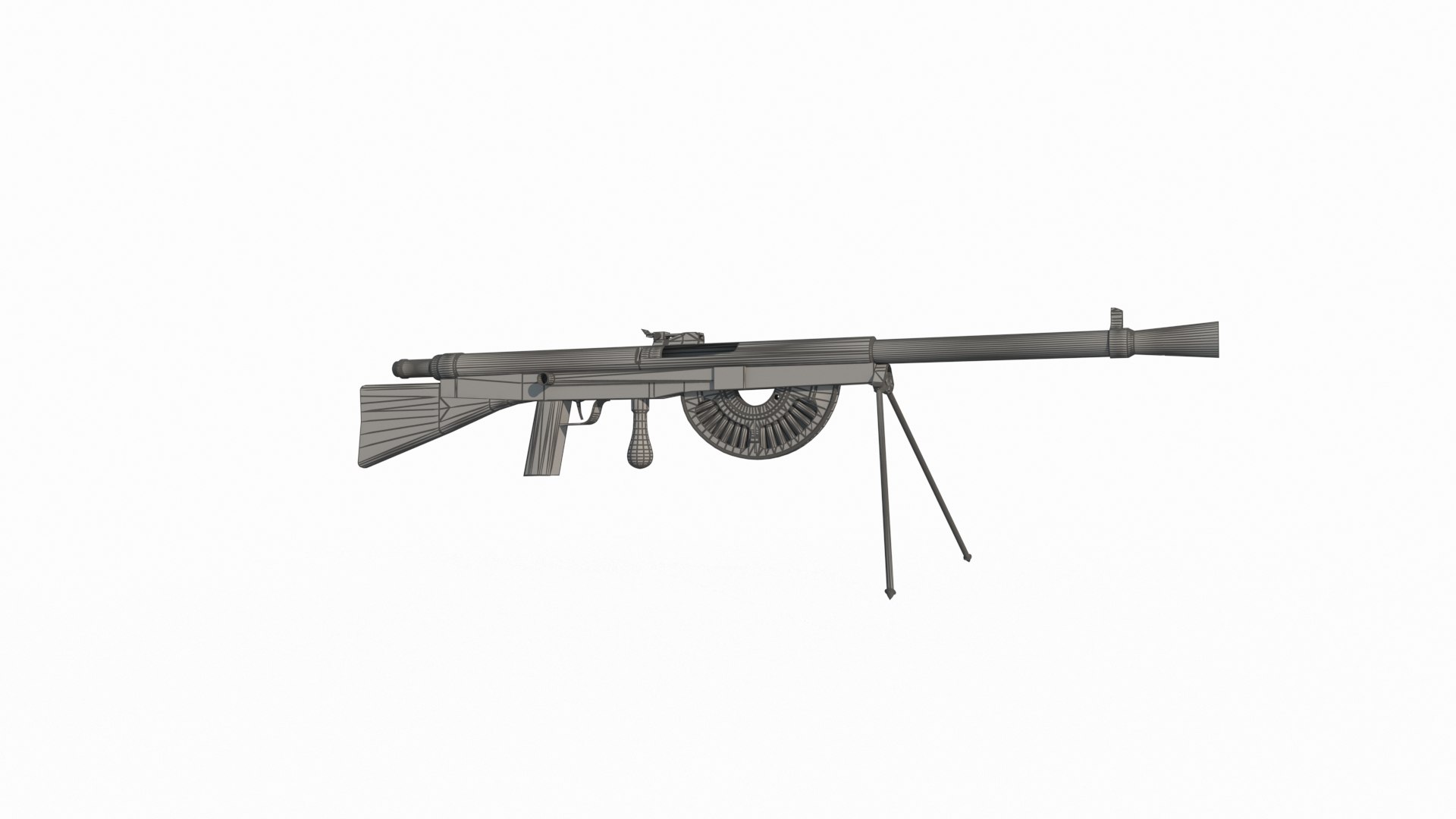 3D World War I Old Fashioned Machine Guns - TurboSquid 2185346