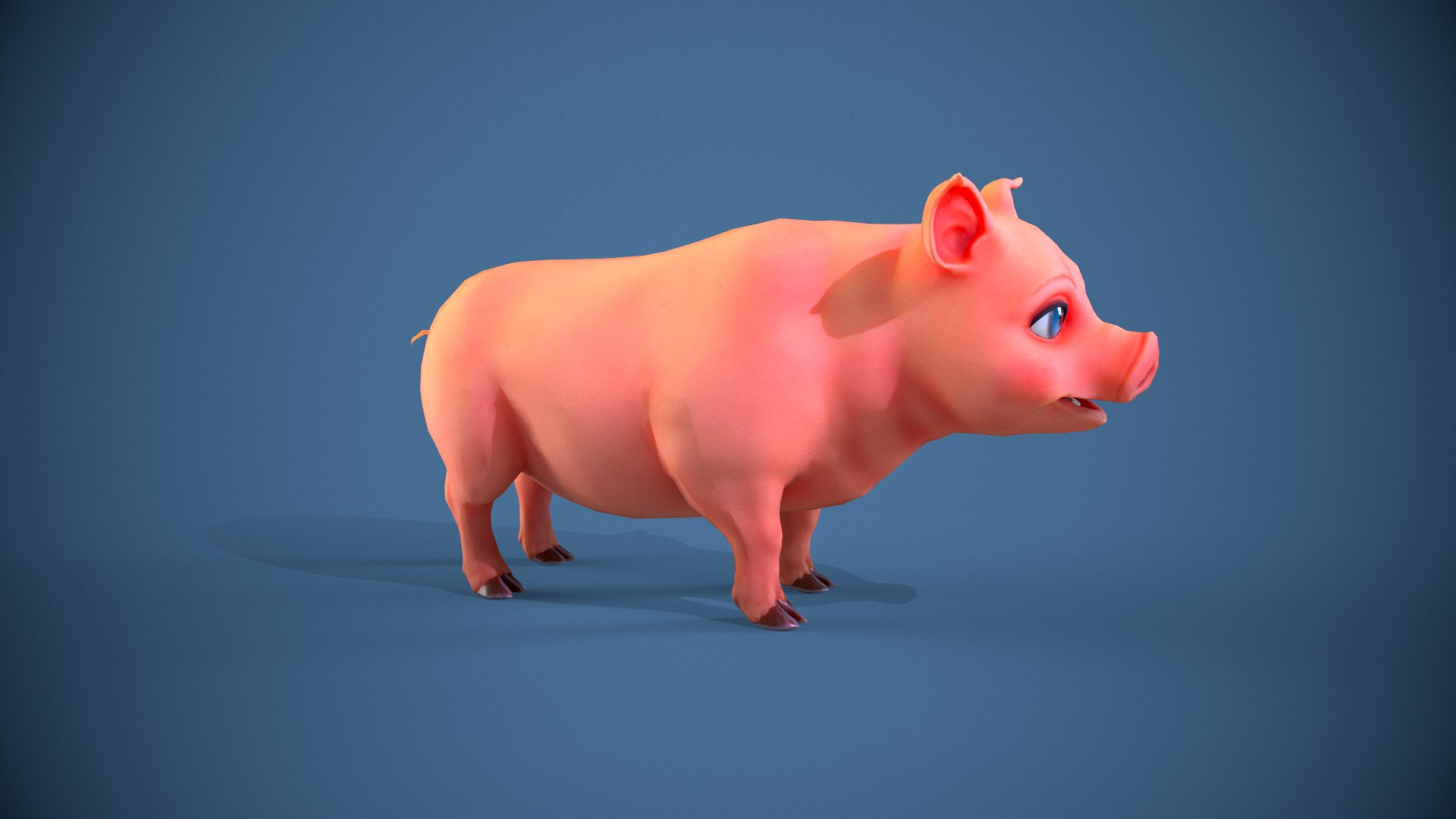 3D Stilized Pig Animated - TurboSquid 2208864