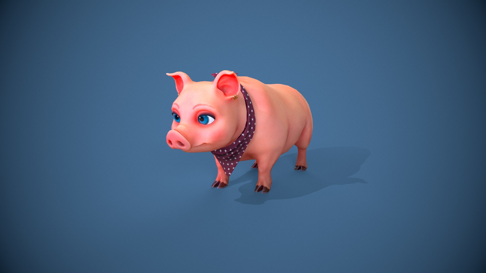 3D Stilized Pig Animated - TurboSquid 2208864