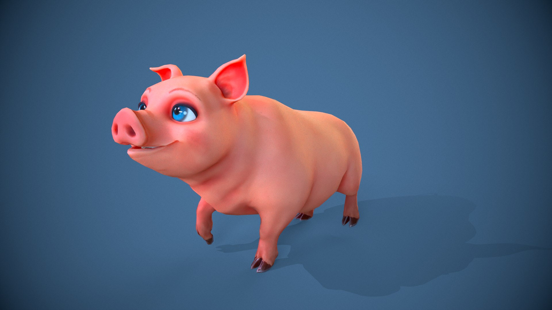 3D Stilized Pig Animated - TurboSquid 2208864