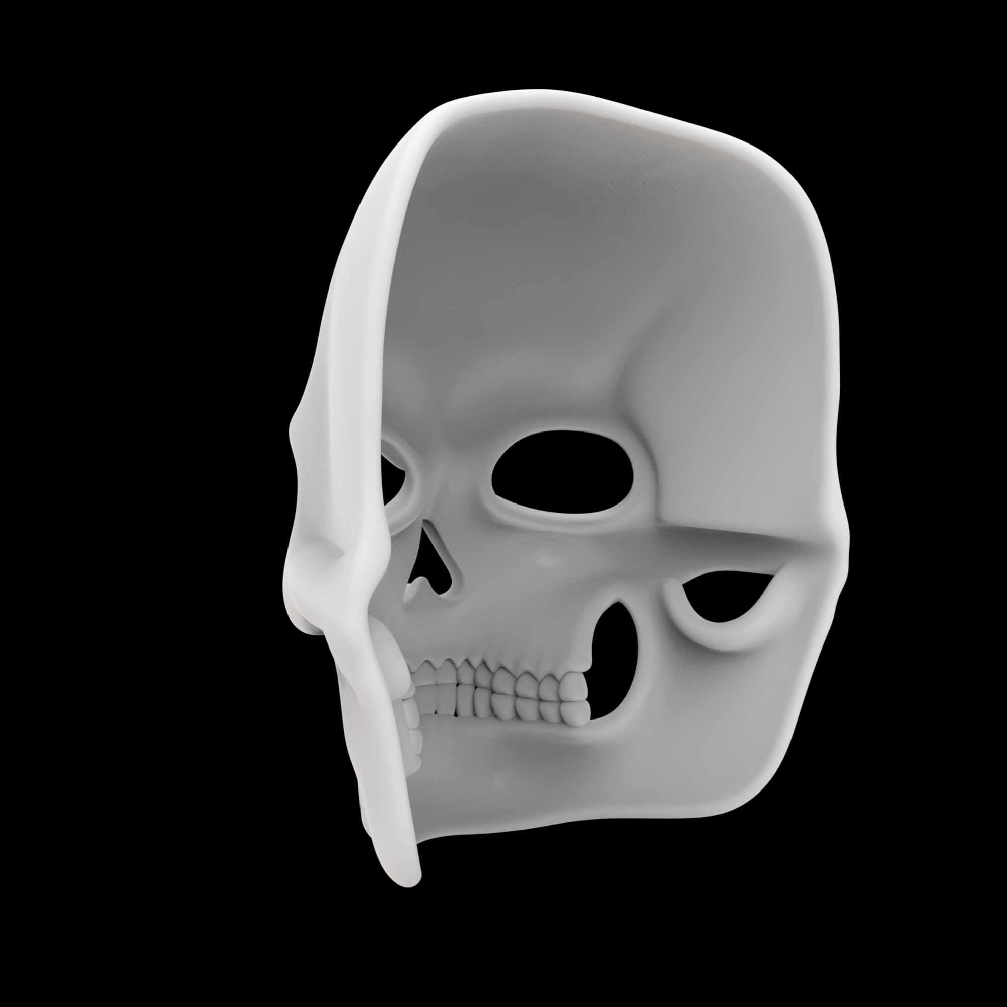 modelo 3d Modelo para impresión 3D de máscara de esqueleto - TurboSquid ...