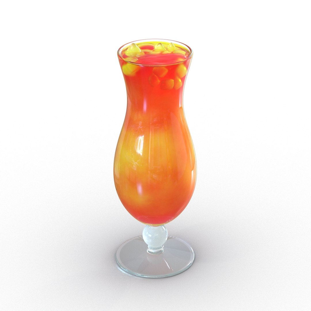 3d Obj Fruit Coctail