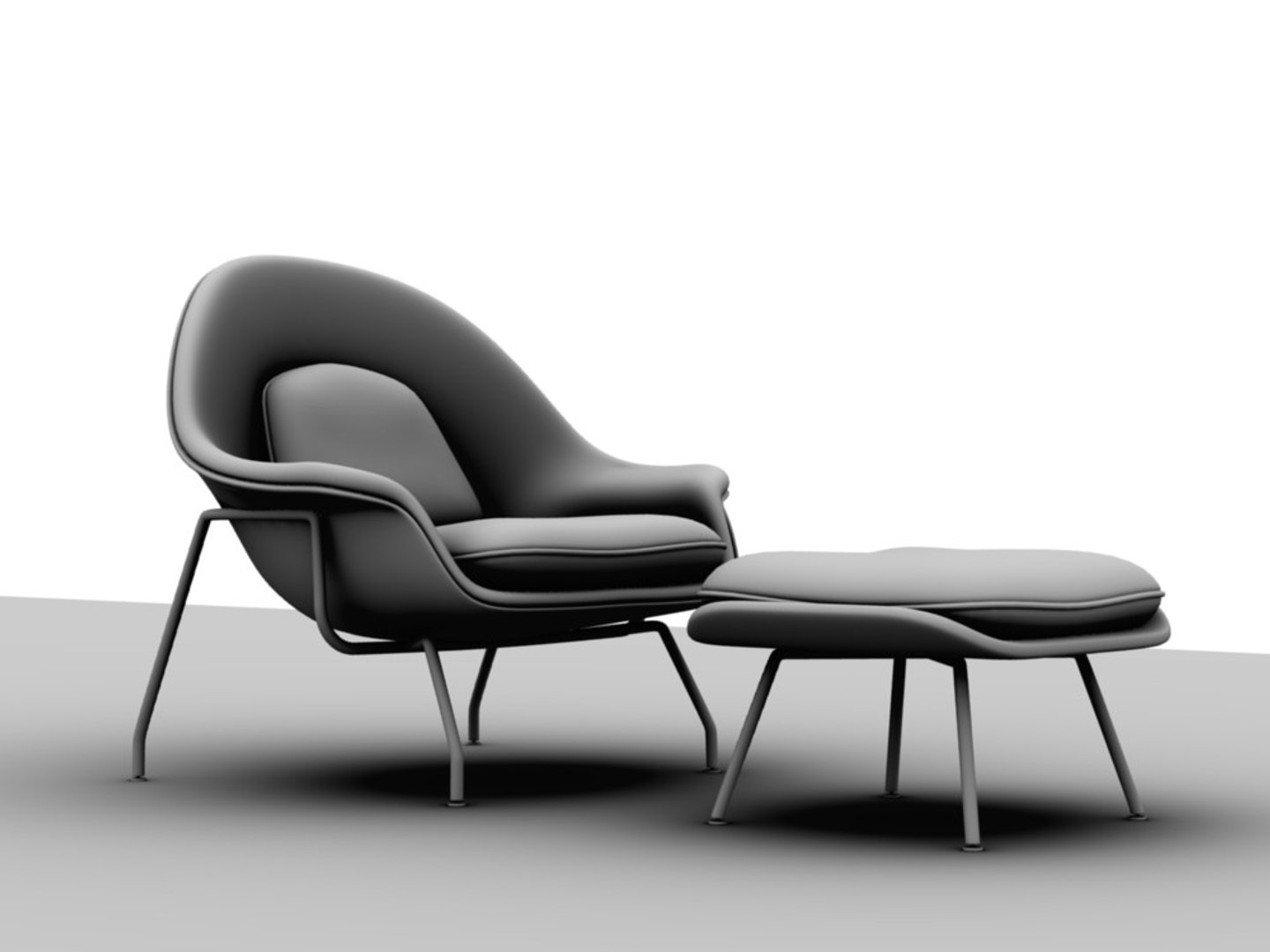 3d Saarinen Womb Chair
