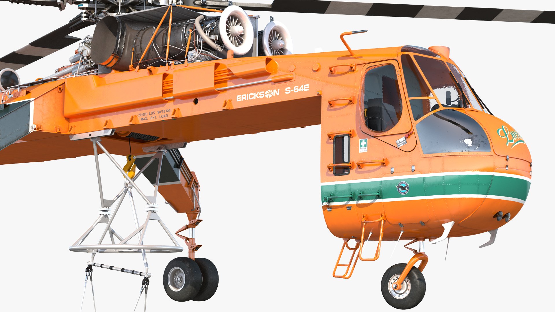 3D Sikorsky S-64 Skycrane Heavy-lift - TurboSquid 1485158