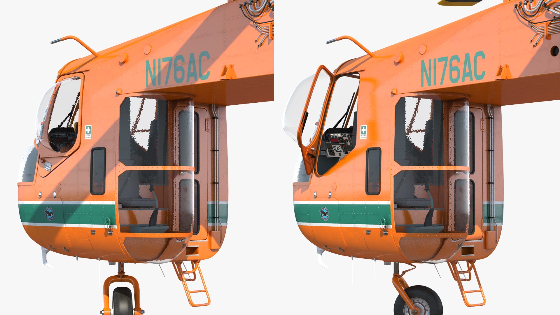 3D Sikorsky S-64 Skycrane Heavy-lift - TurboSquid 1485158