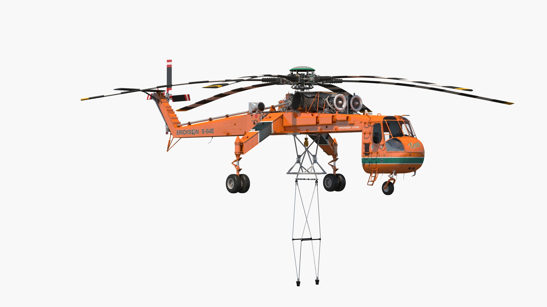 3D Sikorsky S-64 Skycrane Heavy-lift - TurboSquid 1485158