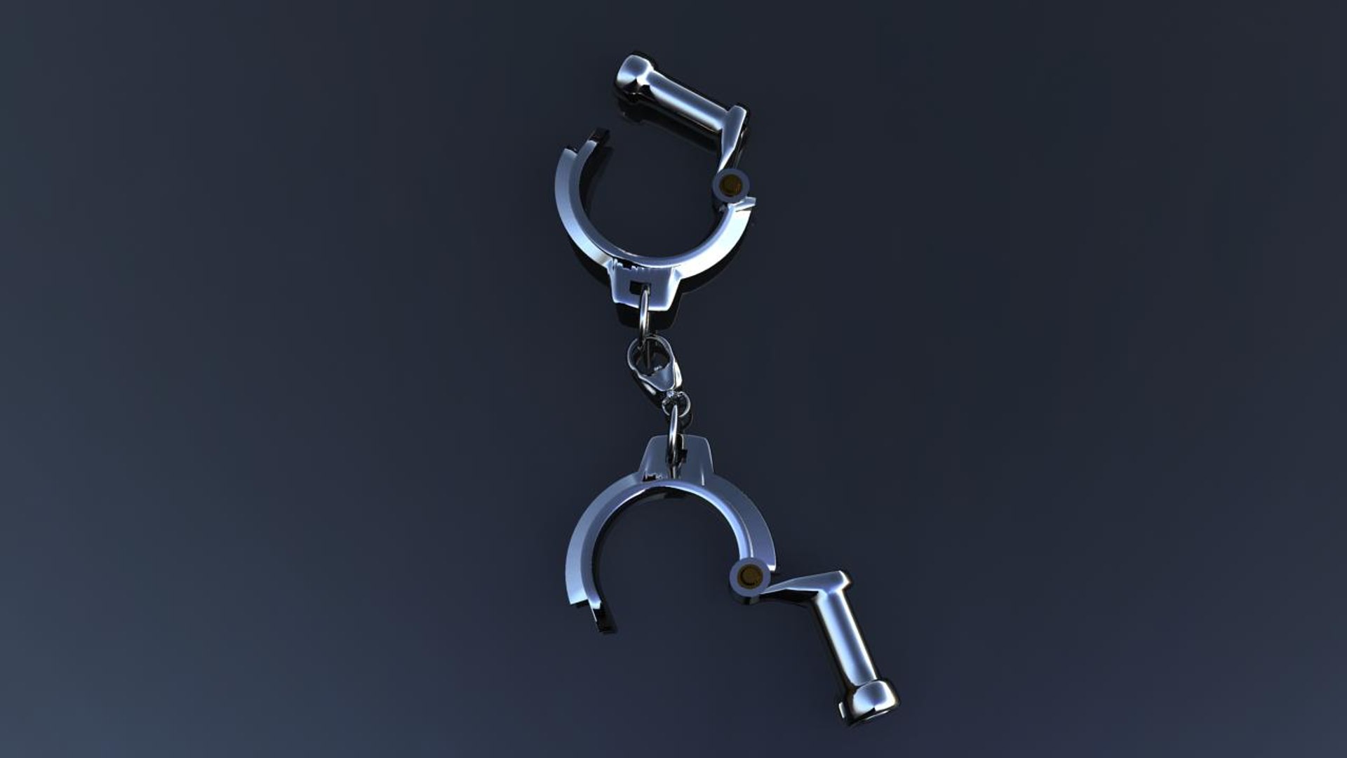 3d Model English Handcuffs