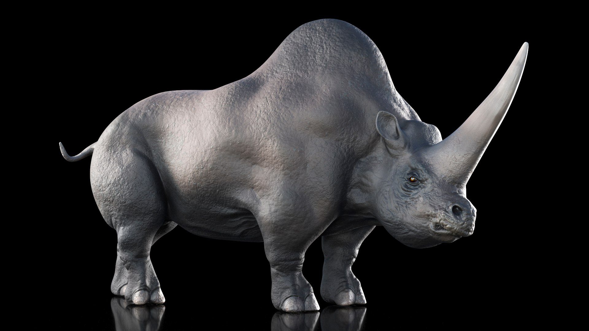 Extinct Giant Rhinoceros Walking Pose 3D Model - TurboSquid 1974396
