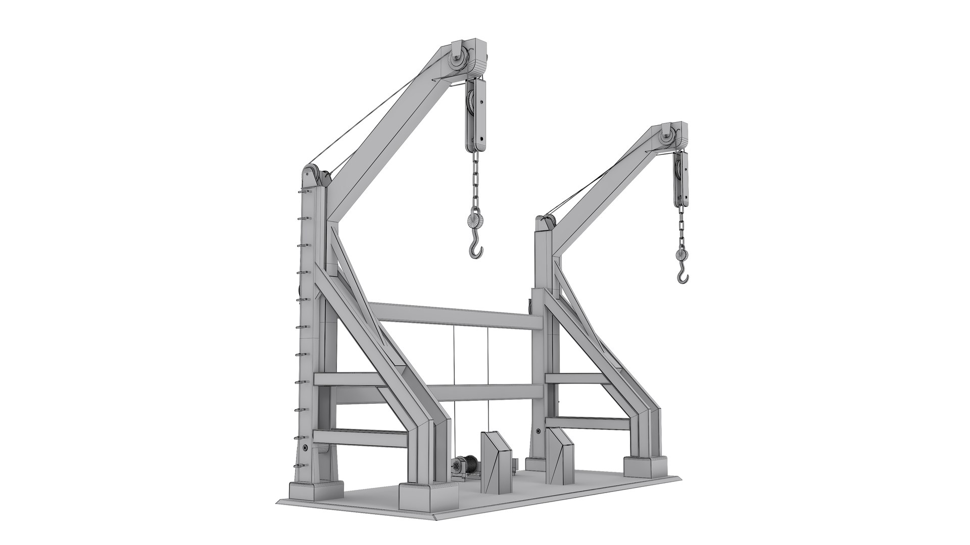 3D Boat Crane Model - TurboSquid 2235596