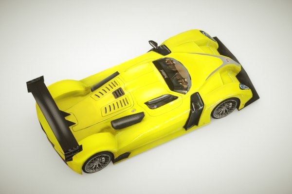 generic supercars colors car 3d model