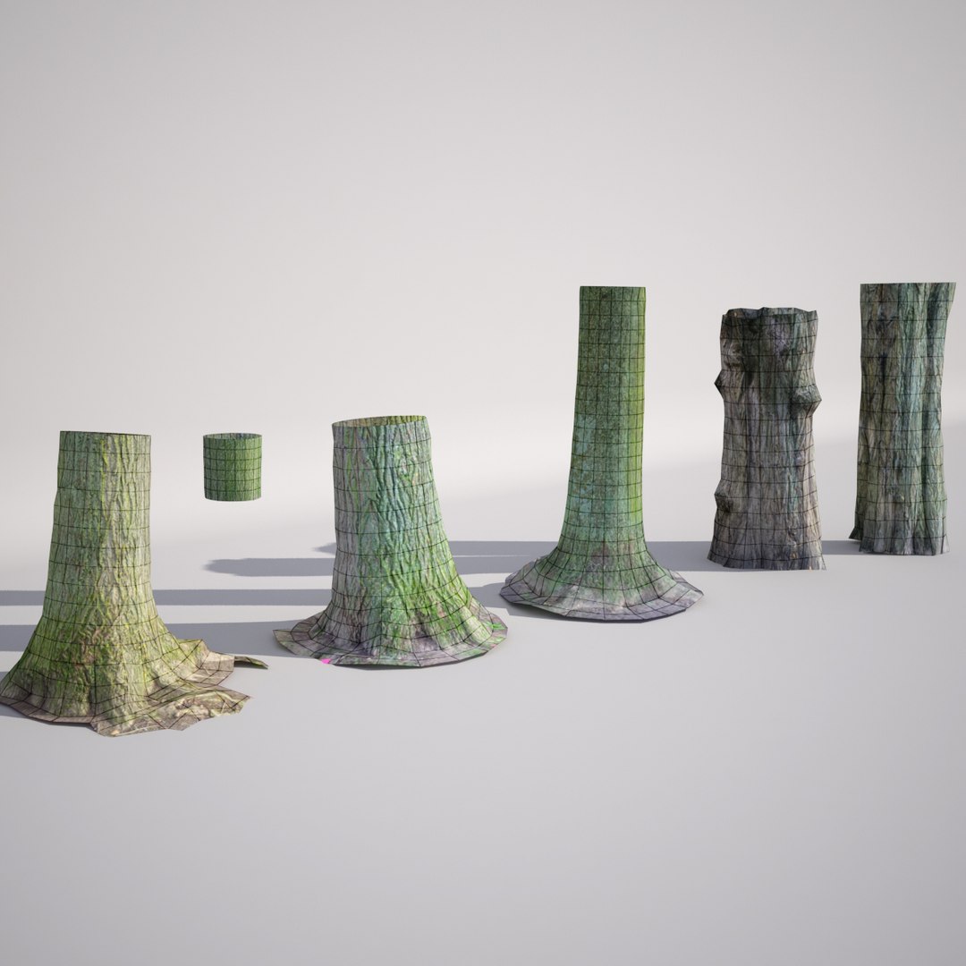 3d Scan Trees Model