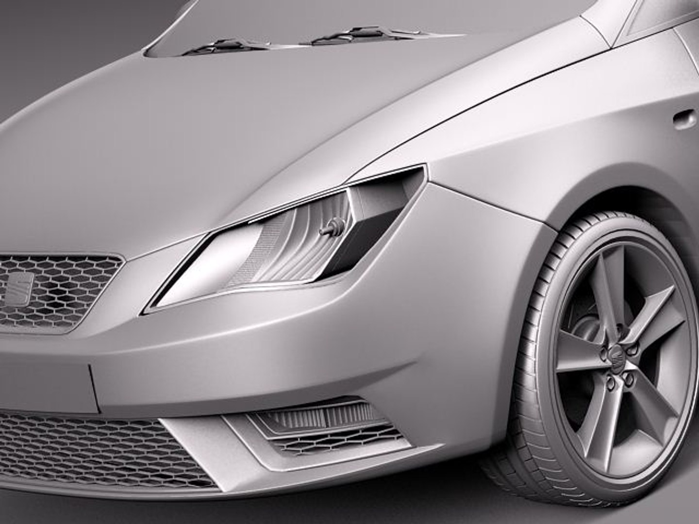 Seat Ibiza 5d 5door 3d Model