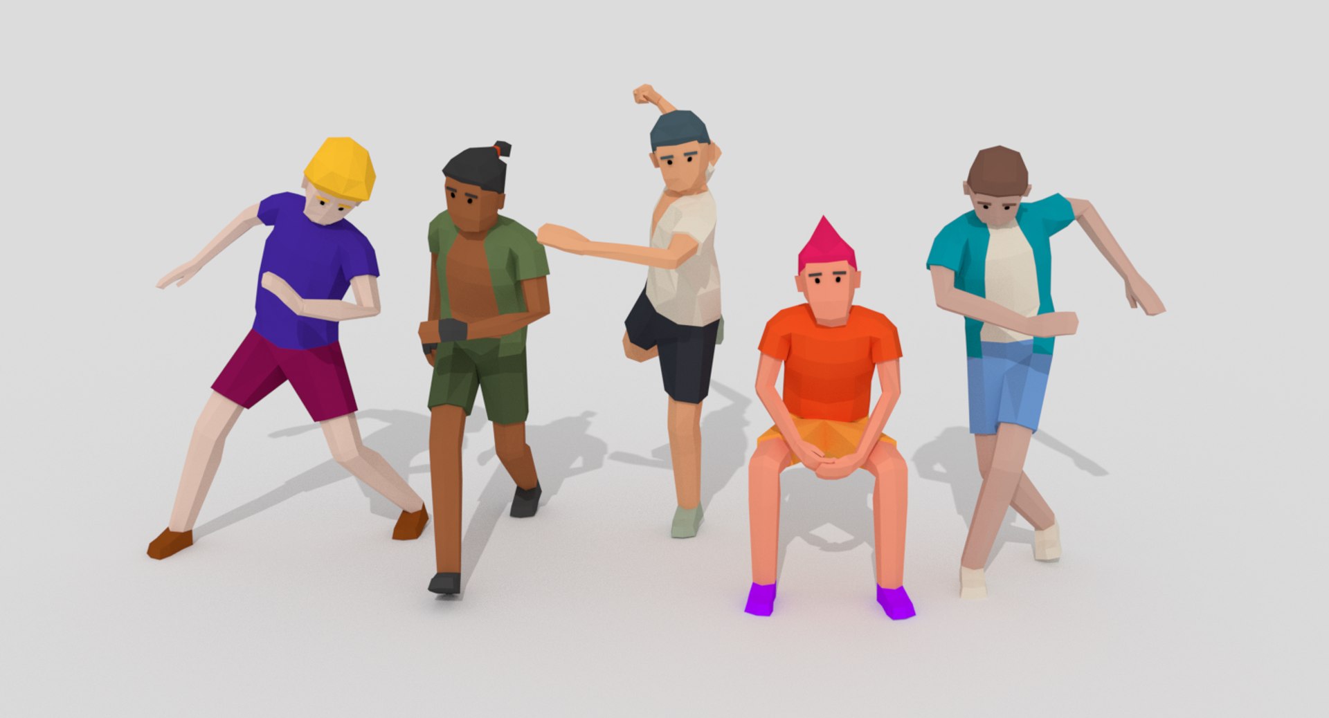 3D Model Rigged Male Pack - TurboSquid 1649157
