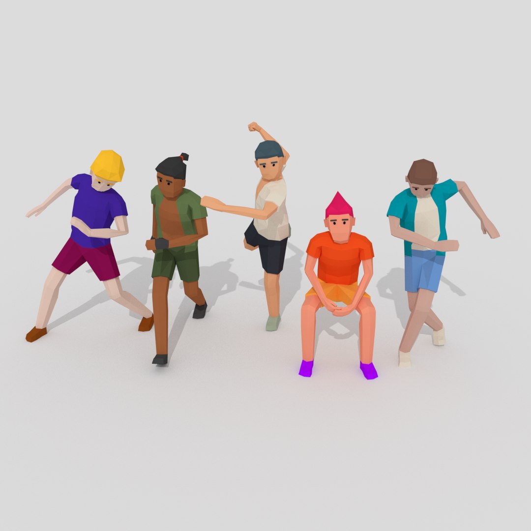 3D Model Rigged Male Pack - TurboSquid 1649157