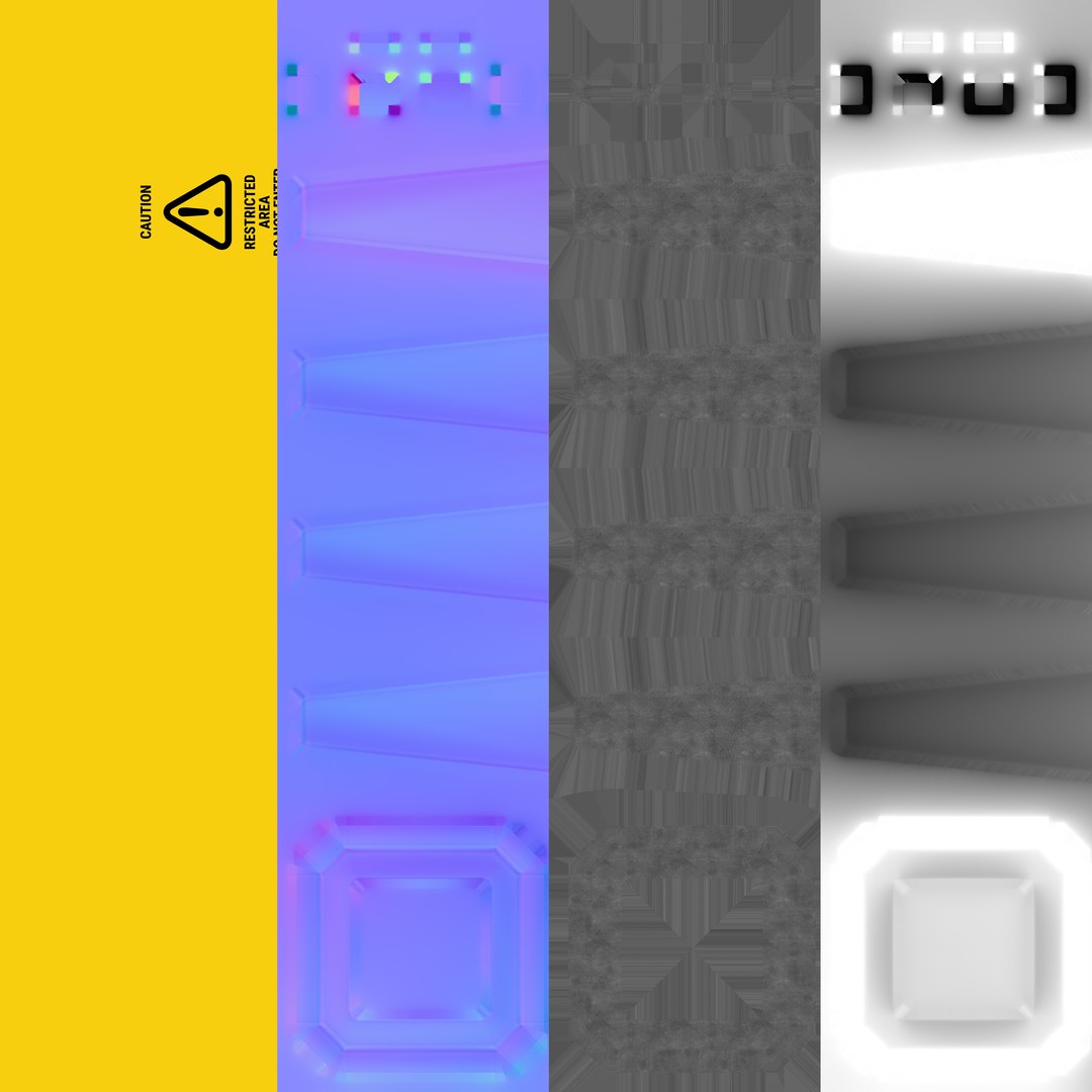 3D Yellow Closed Top 24 Inch Safety Lamba Floor Cone Caution Restricted ...