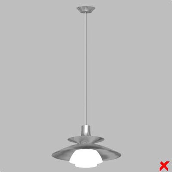 3d model lamp hanging
