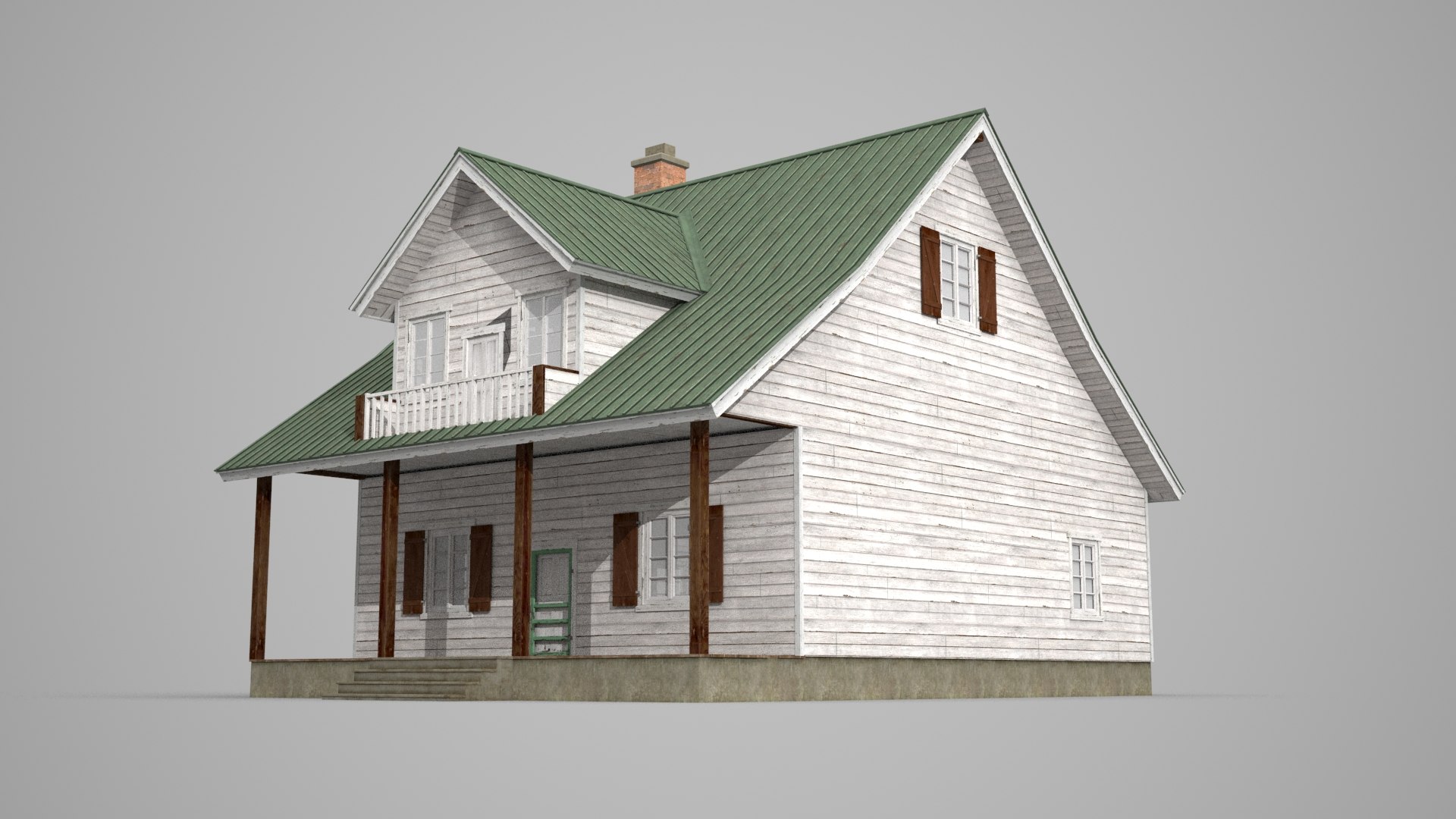 Single family villas in rural areas 3D model - TurboSquid 1757076