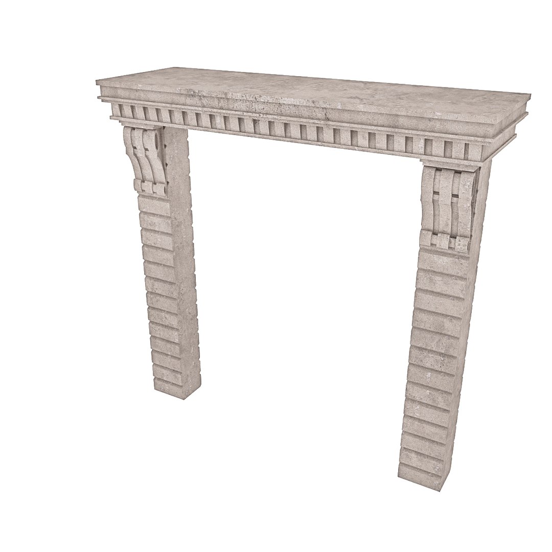 3D Classical Building Entrance Model - TurboSquid 1445515