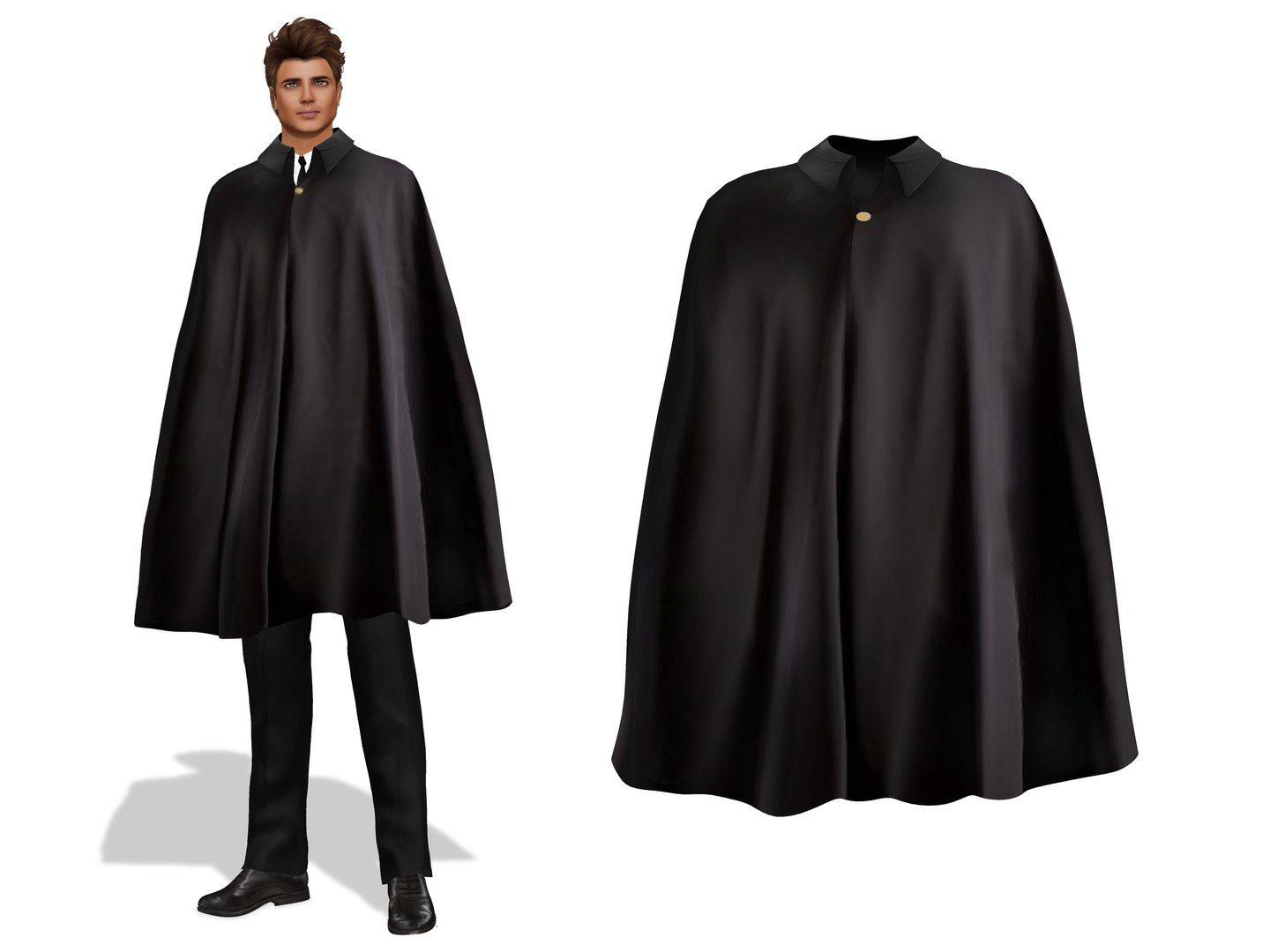 Mens Opera Cloak model - TurboSquid 1848809