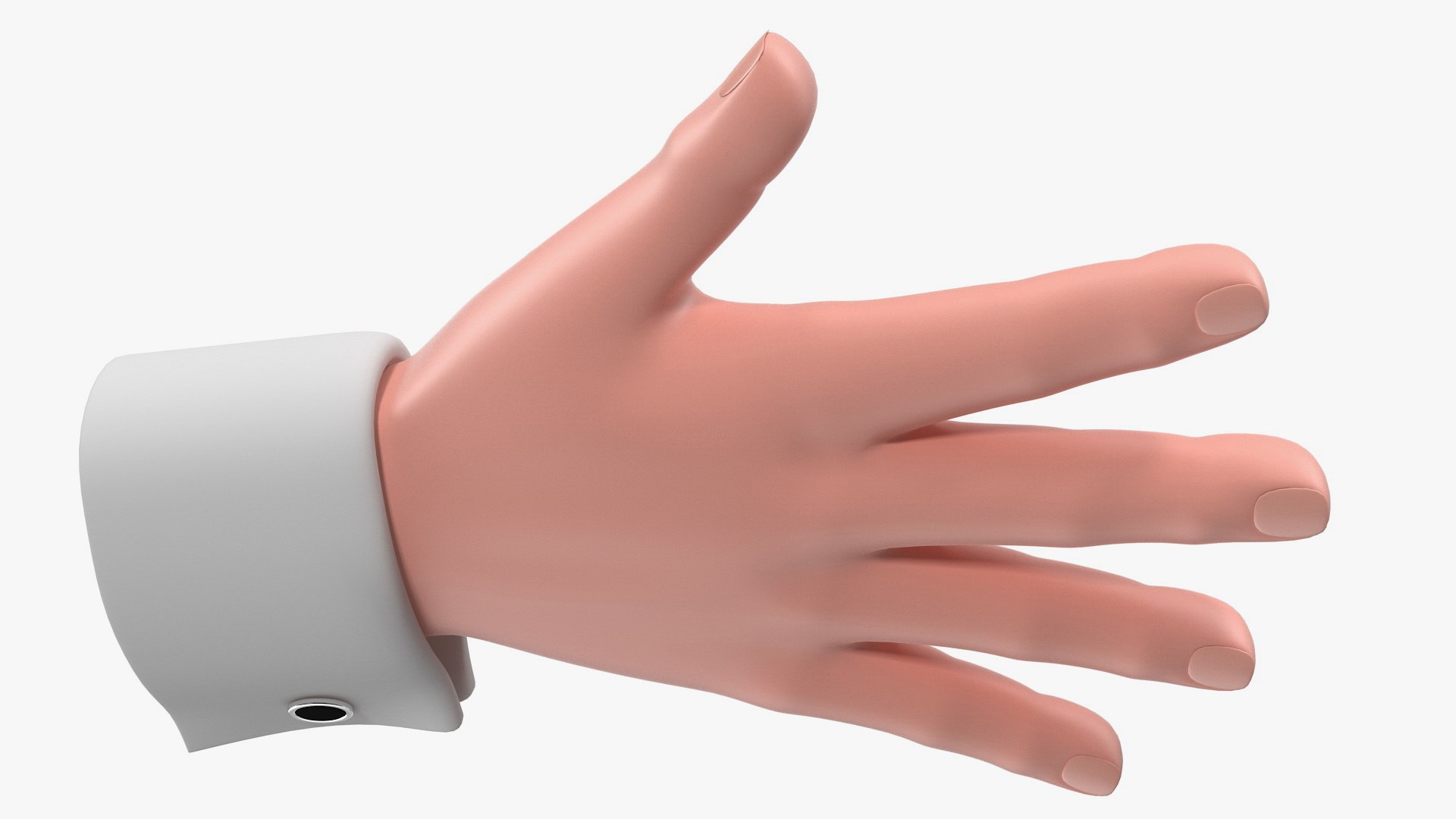 Cartoon man hands rigged 3D - TurboSquid 1518875