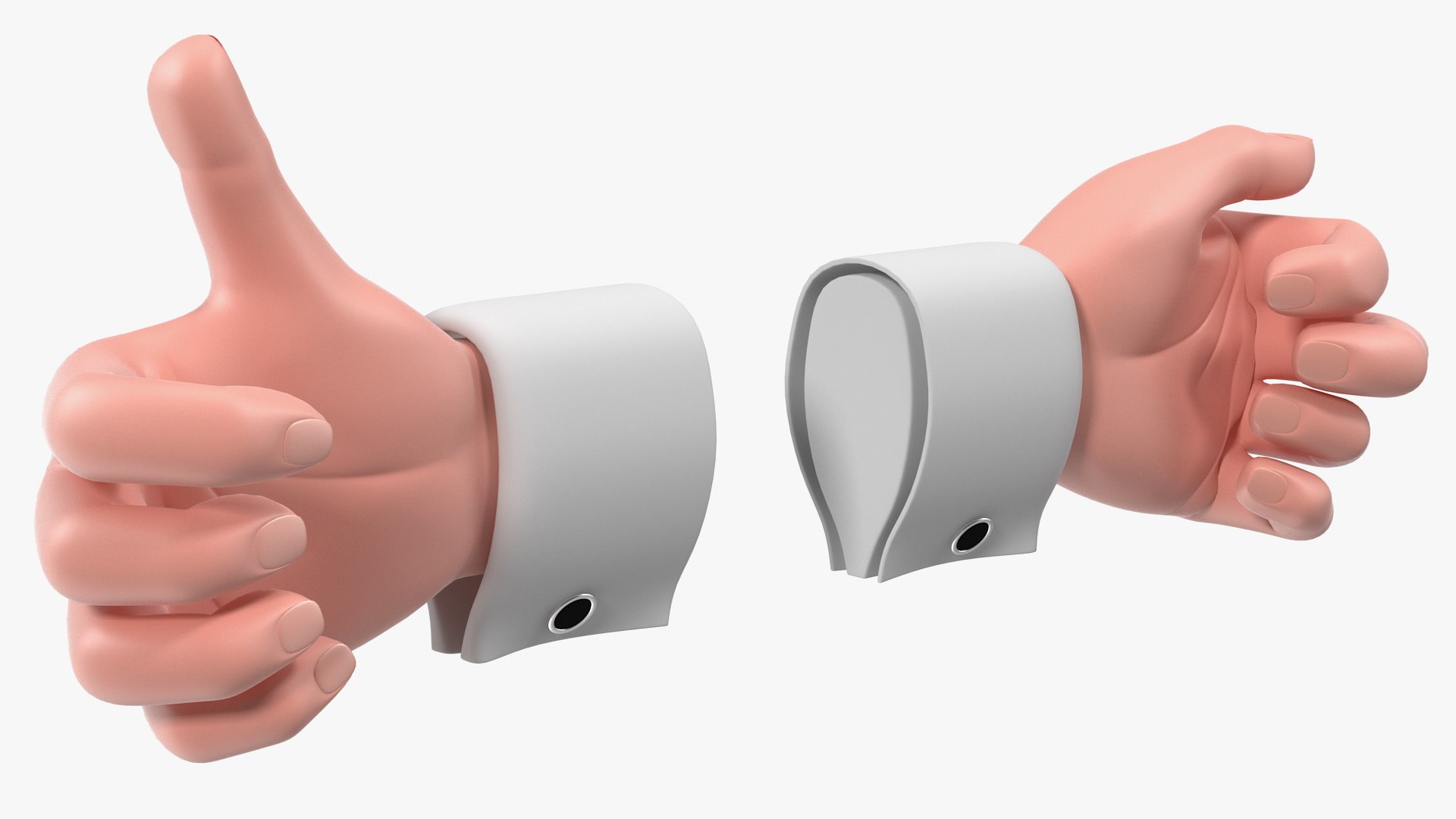 Cartoon Man Hands Rigged 3D - TurboSquid 1518875