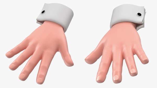 Cartoon man hands rigged 3D - TurboSquid 1518875