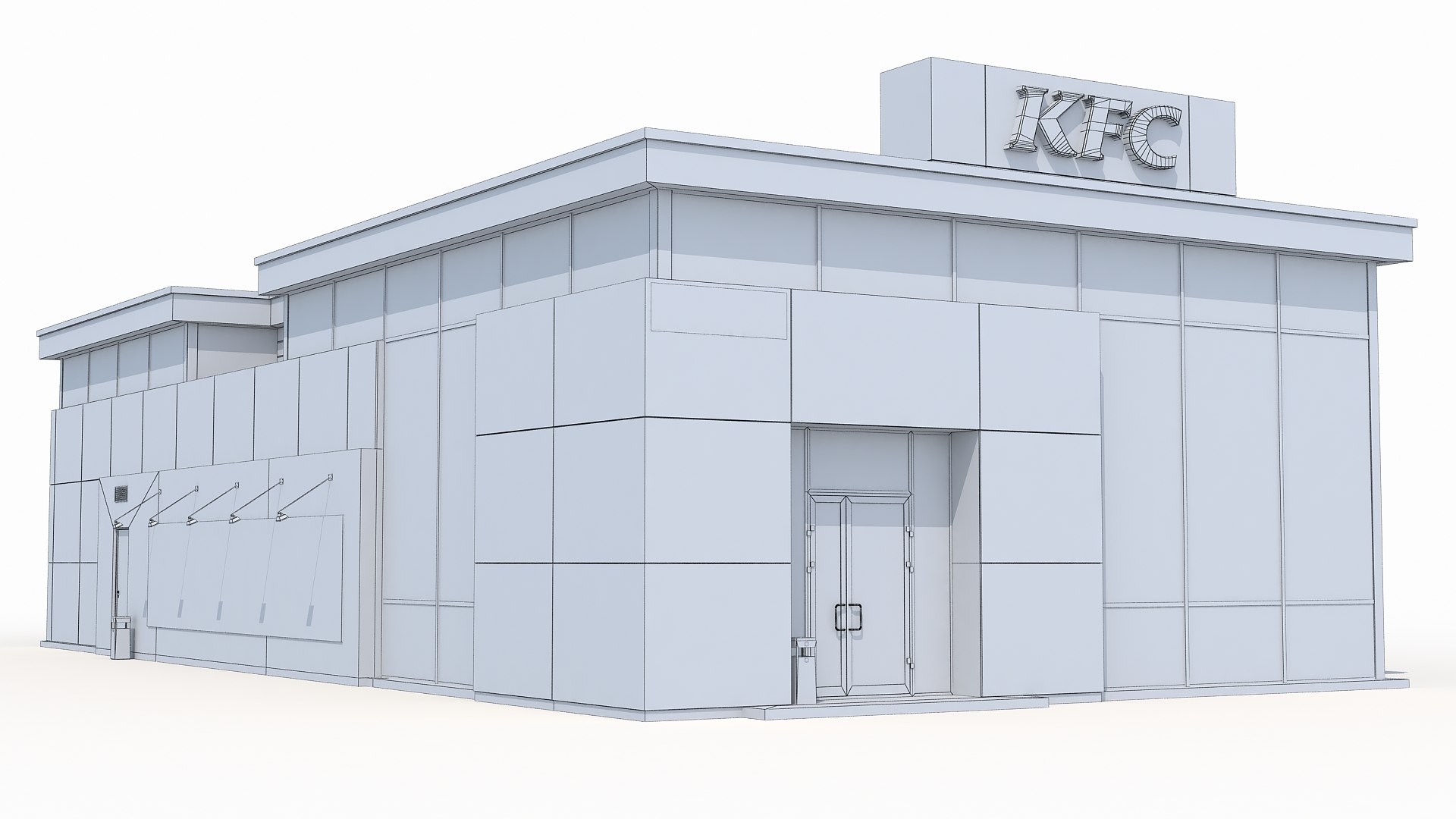 3d Model Kfc Restaurant