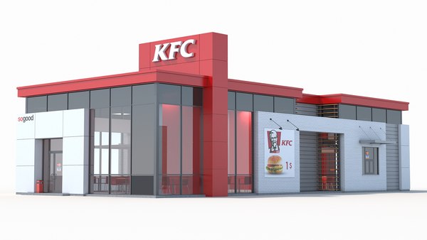 3d fast food restaurant model
