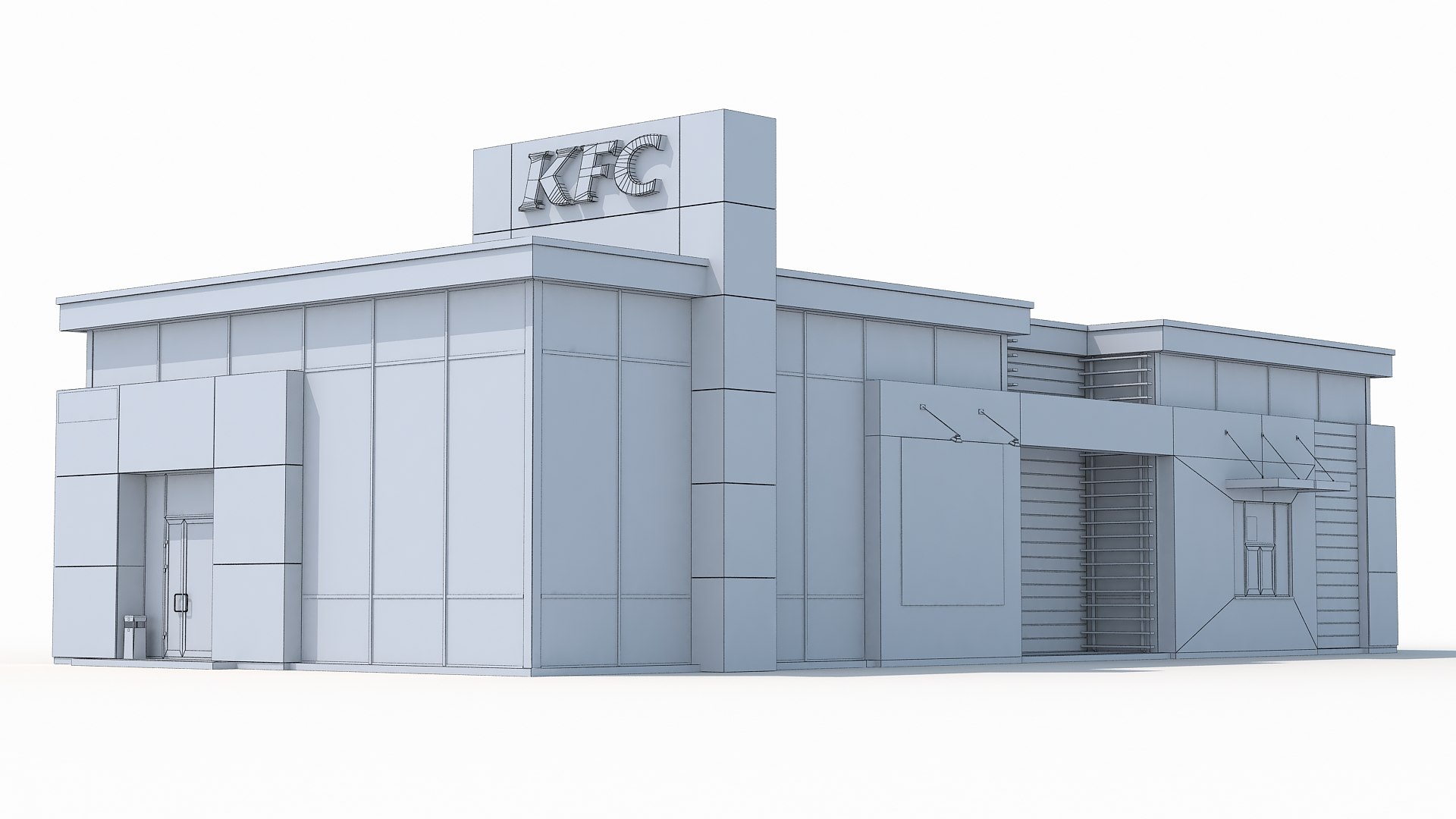 3d Model Kfc Restaurant