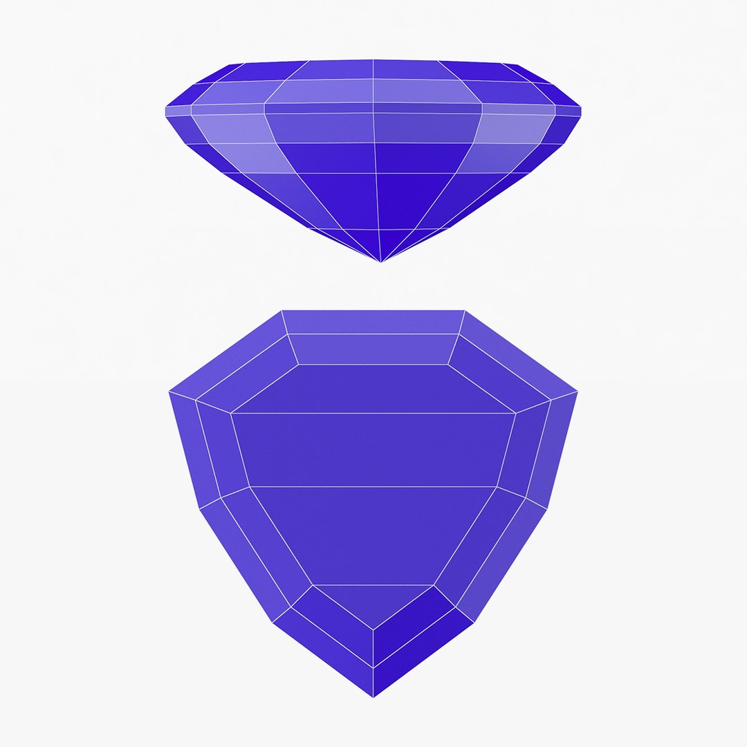 Shield Gemstone - 3D Printable 3D Model - TurboSquid 1721755