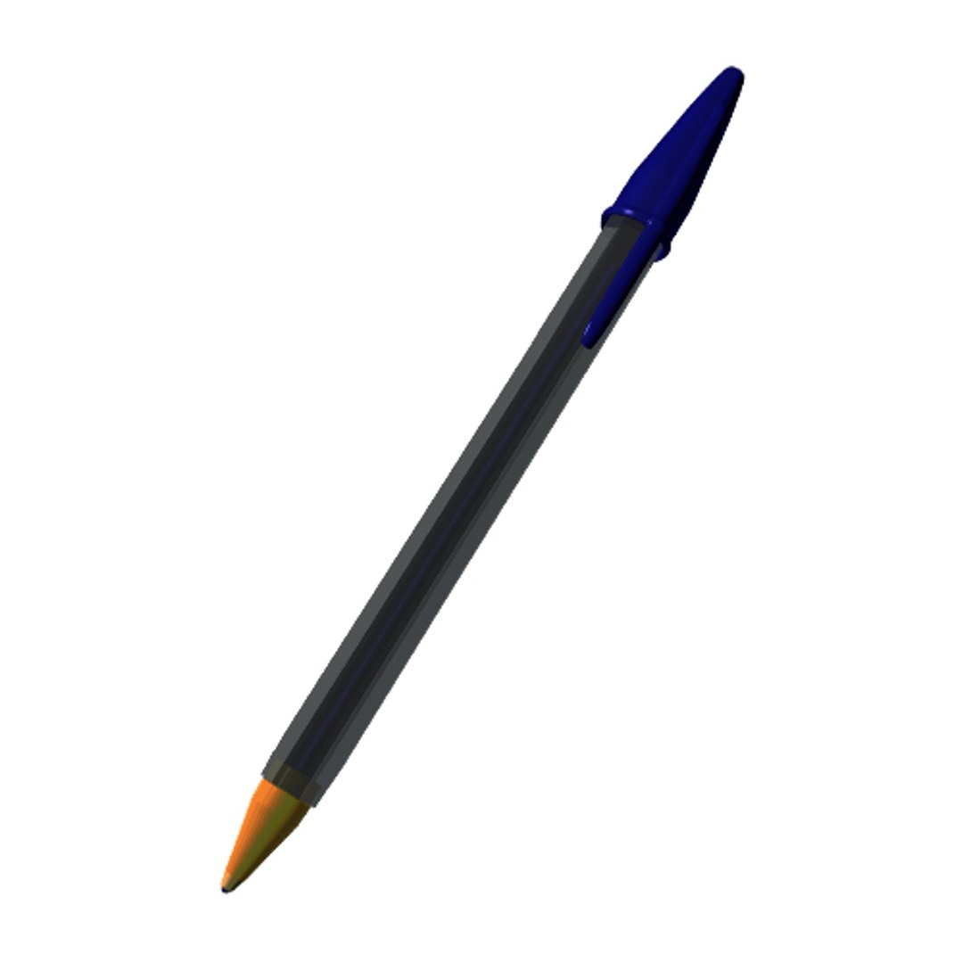 Stylo Bic Writing 3D Model - TurboSquid 1387726