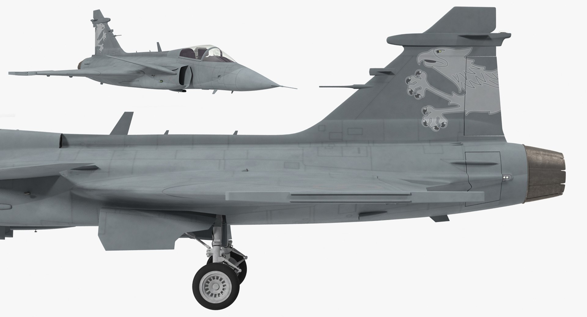 fighter aircraft saab jas 39 3d max