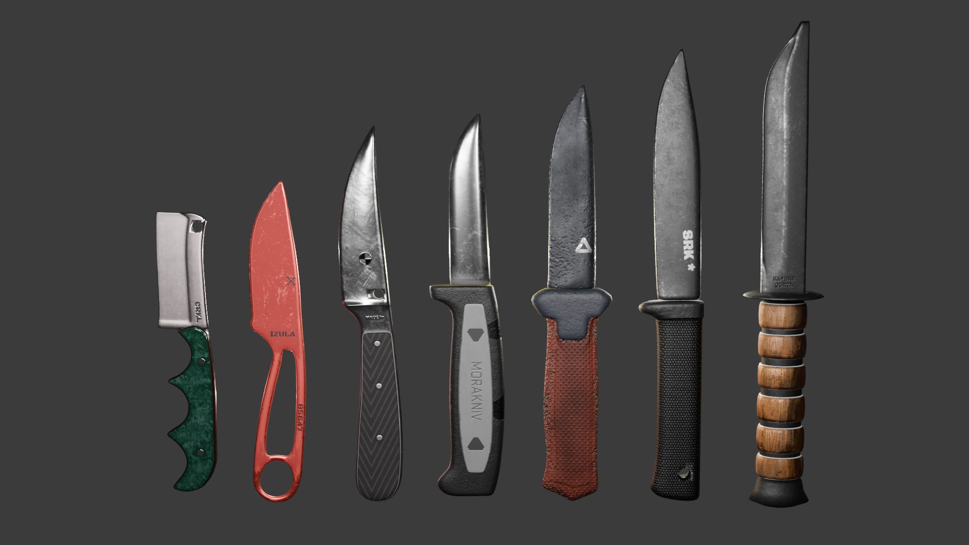 3D Model Knife Package - TurboSquid 2181527