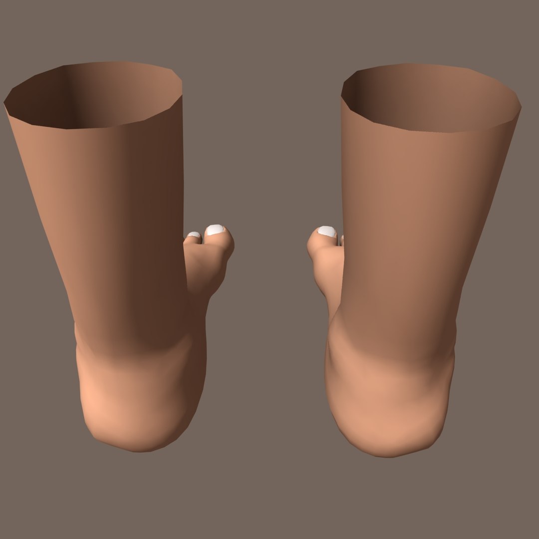Decent Feet Uv Unwrapped 3d Model