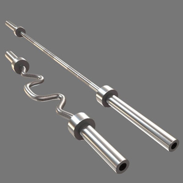 3d weight bars model