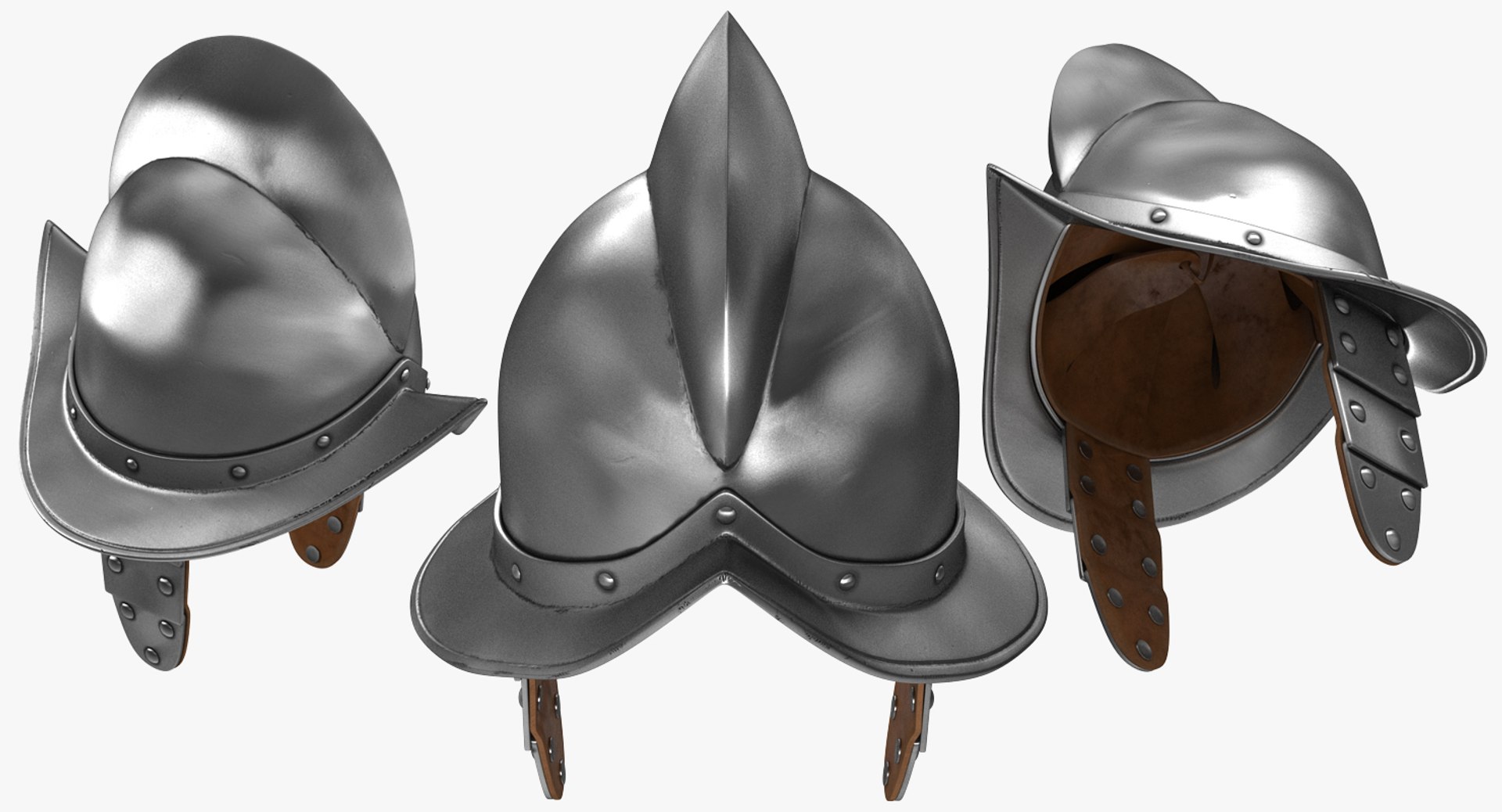3D Old Italian Helmets - TurboSquid 1544224