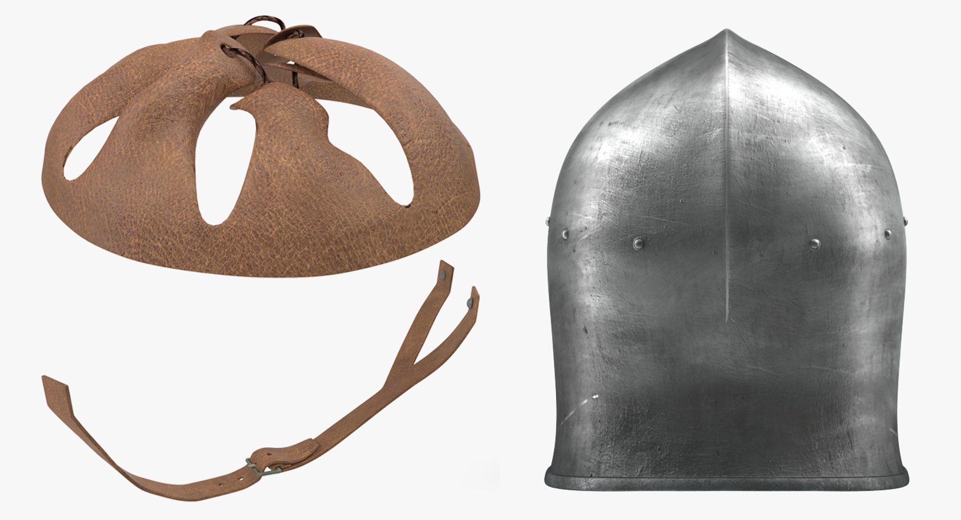 3D Old Italian Helmets - TurboSquid 1544224