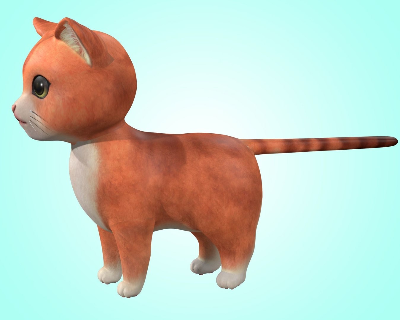 3D Cartoon Cat Rig Model - TurboSquid 1881324