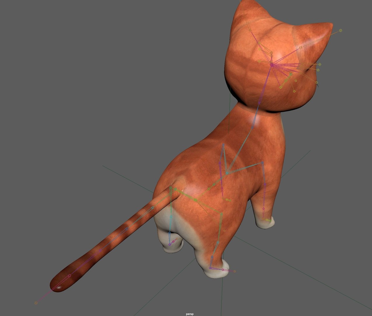 3D Cartoon Cat Rig Model - TurboSquid 1881324