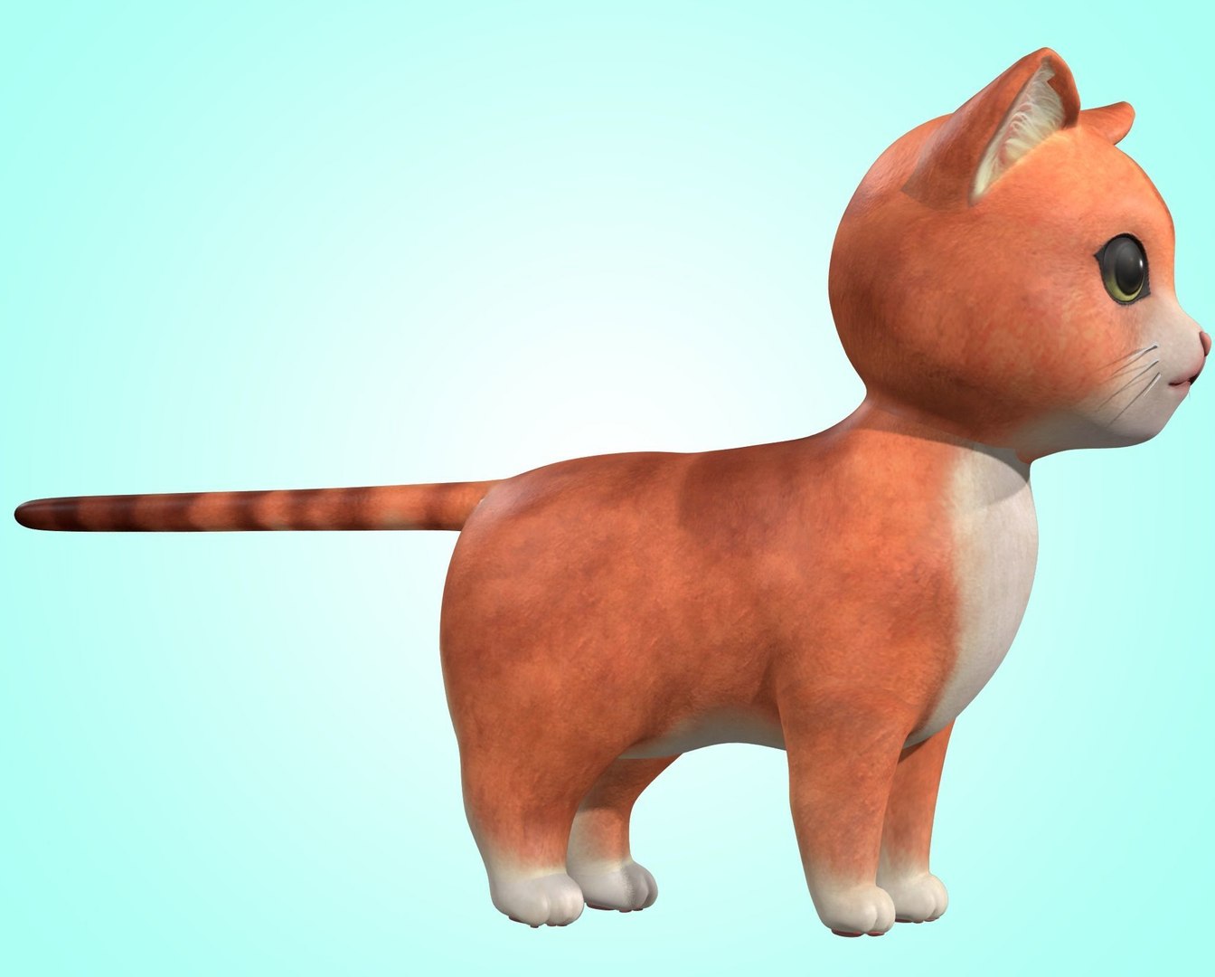 3D Cartoon Cat Rig Model - TurboSquid 1881324