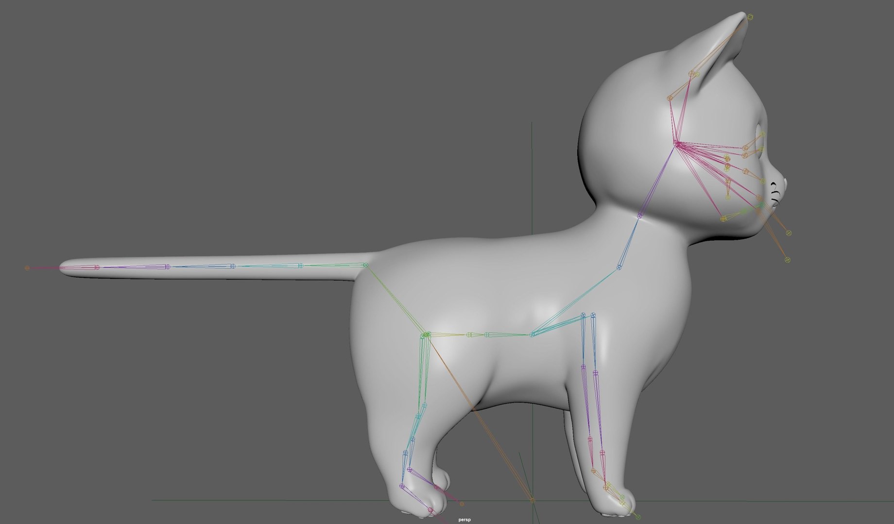 3D Cartoon Cat Rig Model - TurboSquid 1881324