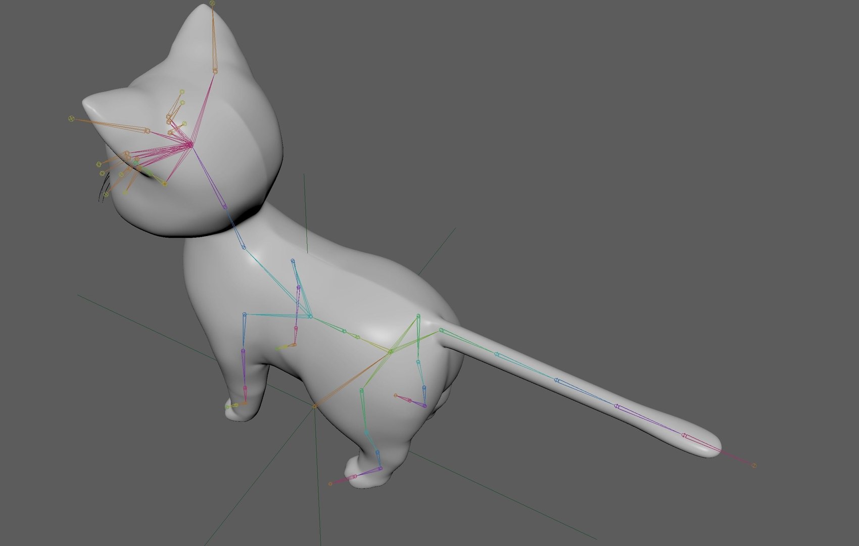 3D Cartoon Cat Rig Model - TurboSquid 1881324