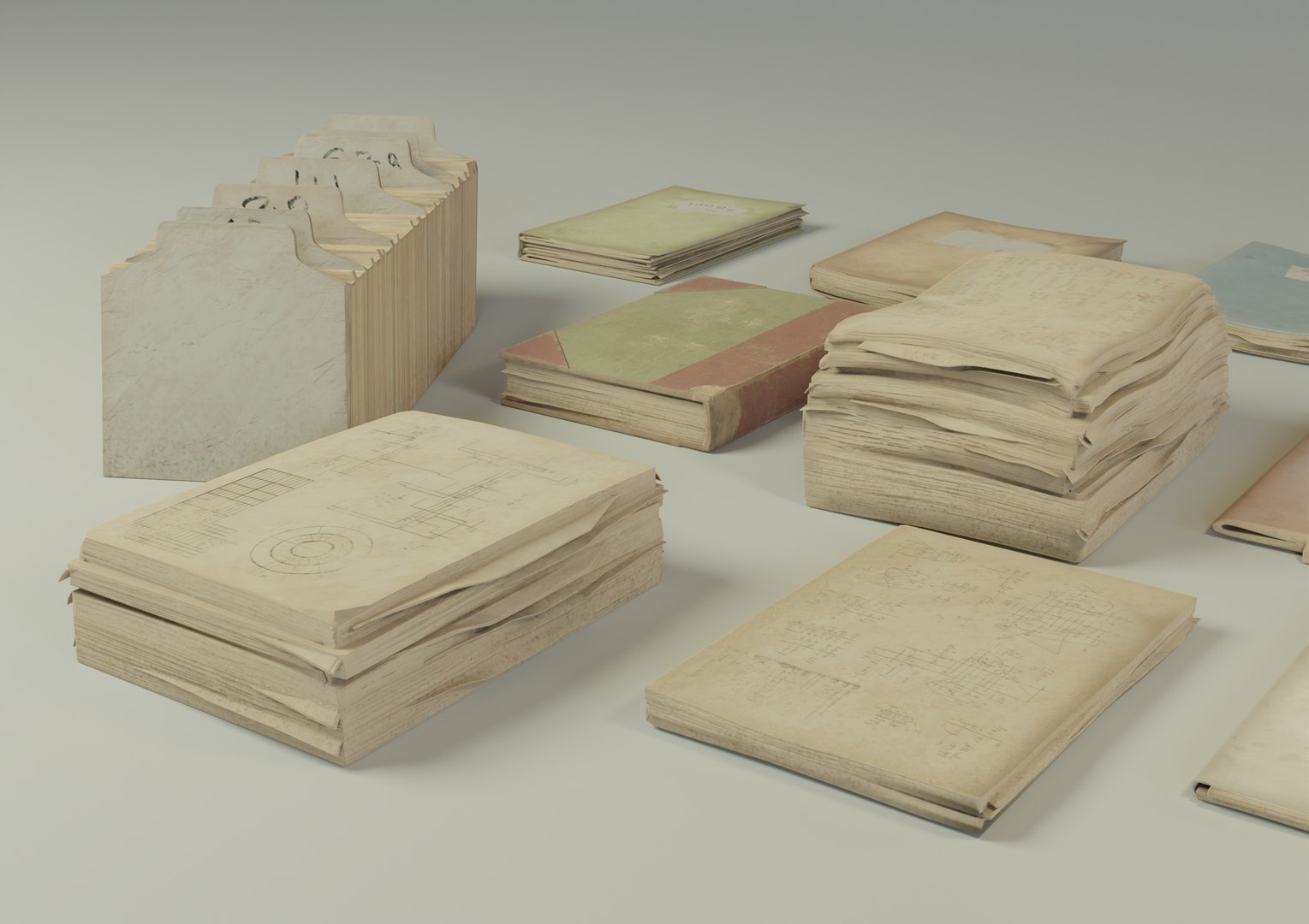 3D Paper Stuff Pack Model - TurboSquid 2092711