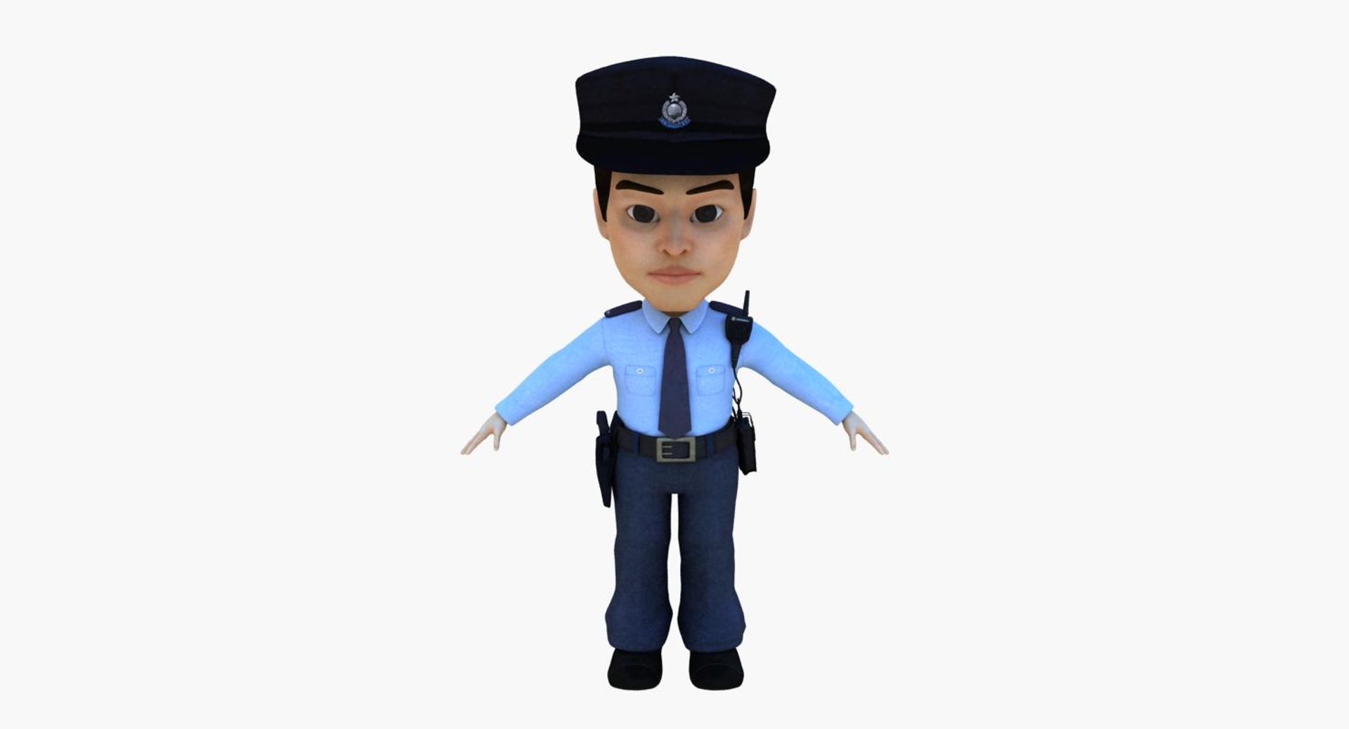 3d Model Police Officer