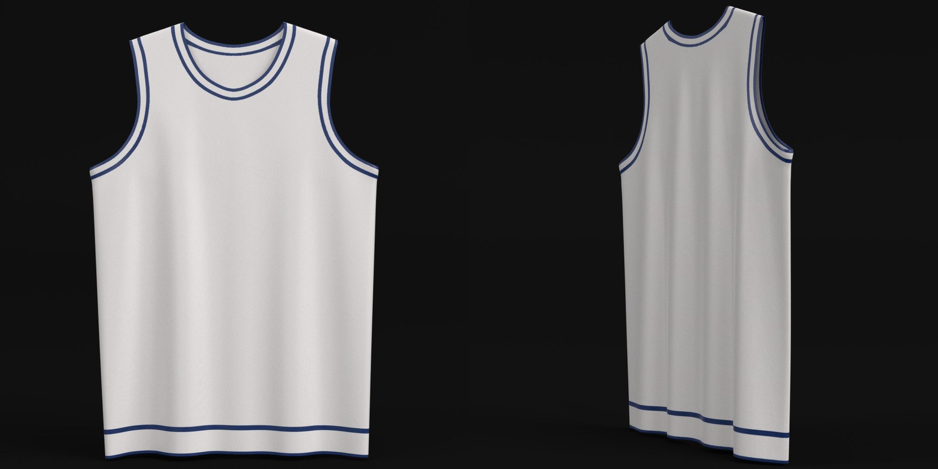 Flat Basketball Jersey 3D Model - TurboSquid 1599489