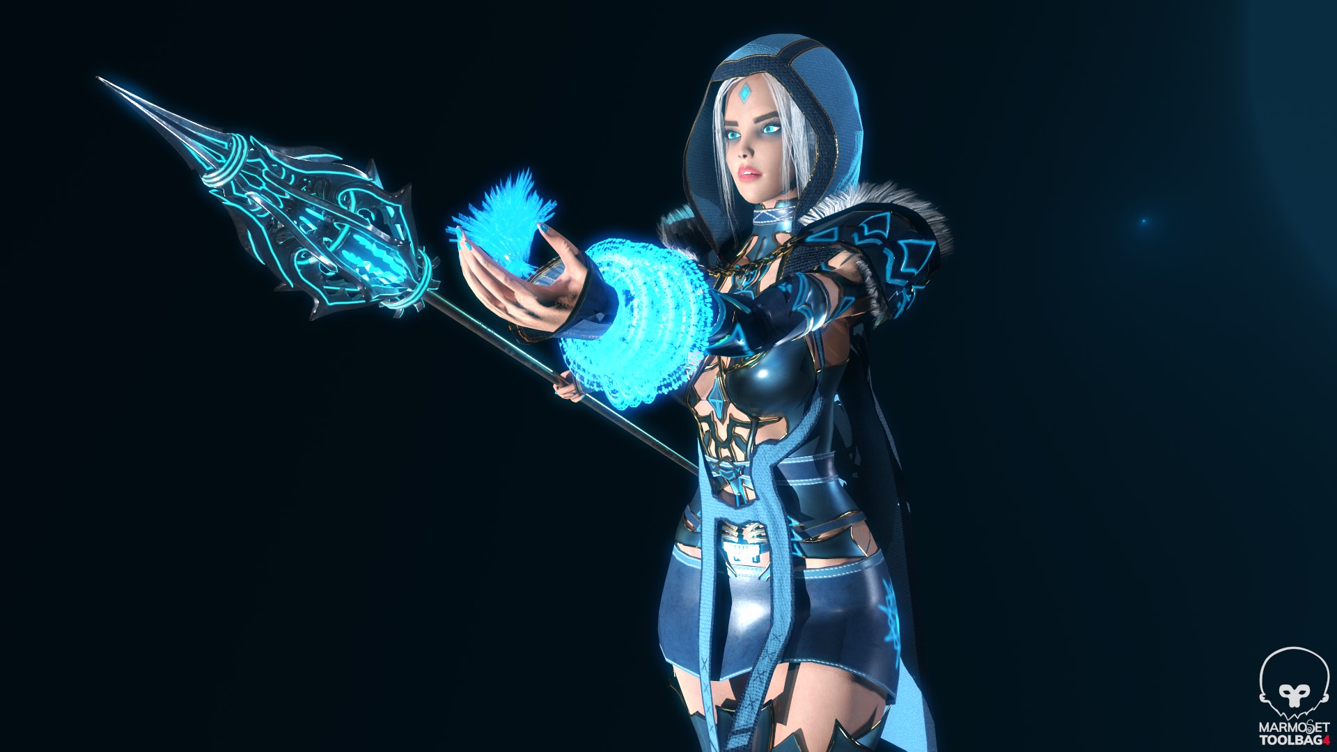 3D Frost Mage - Game Ready Low-poly 3D Model Model - TurboSquid 1767660
